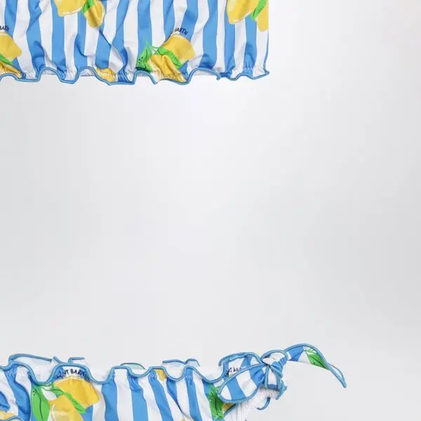 MC2 SAINT BARTH Striped Bikini With Lemon Print