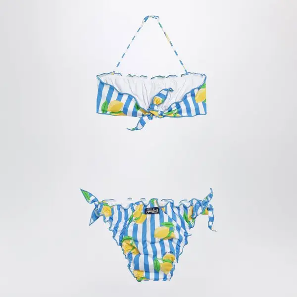 MC2 SAINT BARTH Striped Bikini With Lemon Print