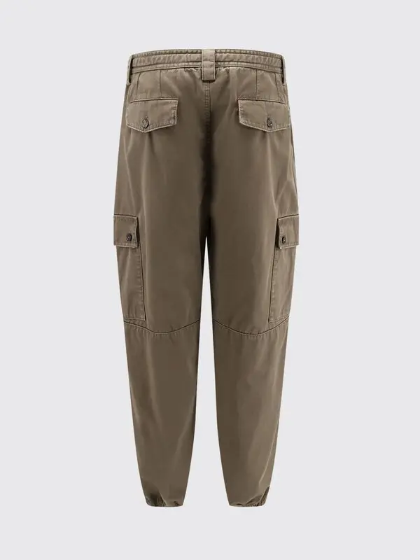 Dolce & Gabbana Cotton Cargo Trousers With Drawstring And Side Pockets