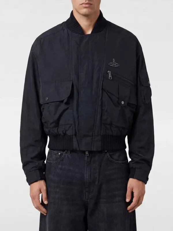 VIVIENNE WESTWOOD Orb Logo Cotton Bomber Jacket