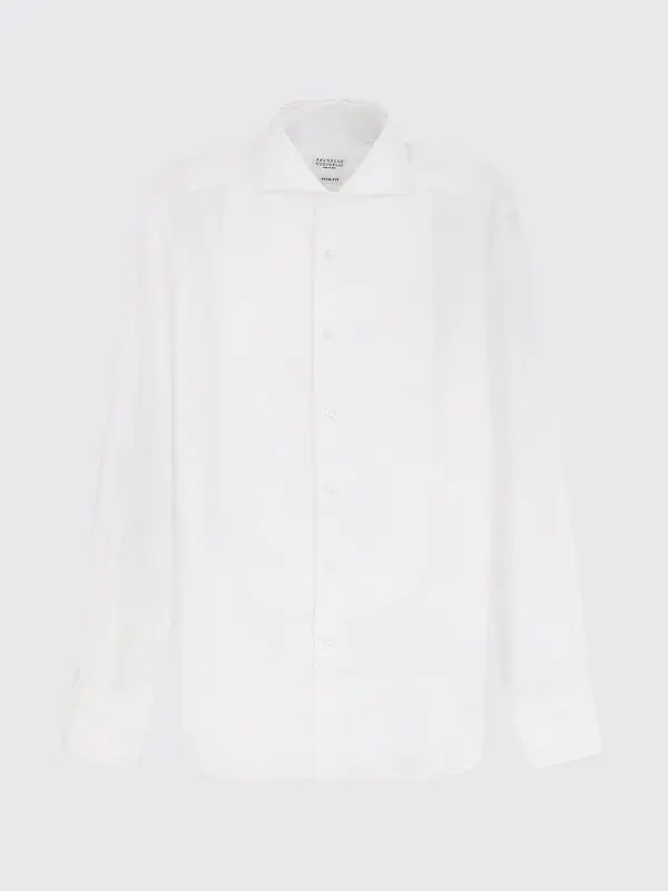 Brunello Cucinelli Slim Fit Cotton Poplin Shirt