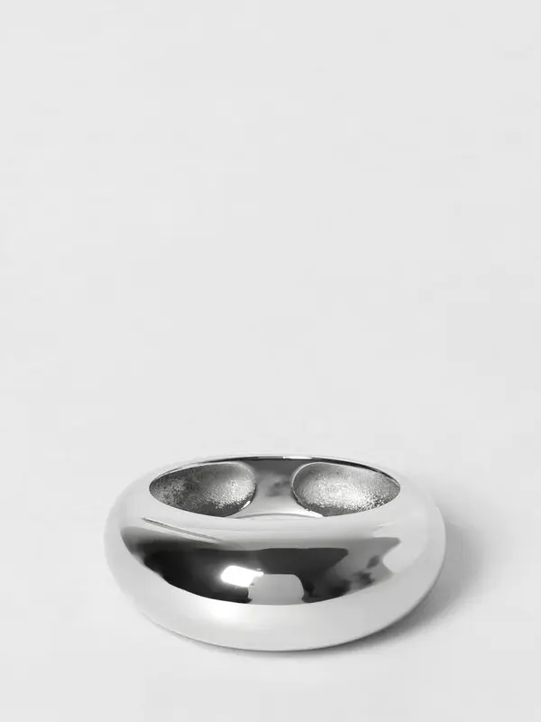 THE FRANKIE SHOP Brass Bangle Bracelet With Embossed Logo