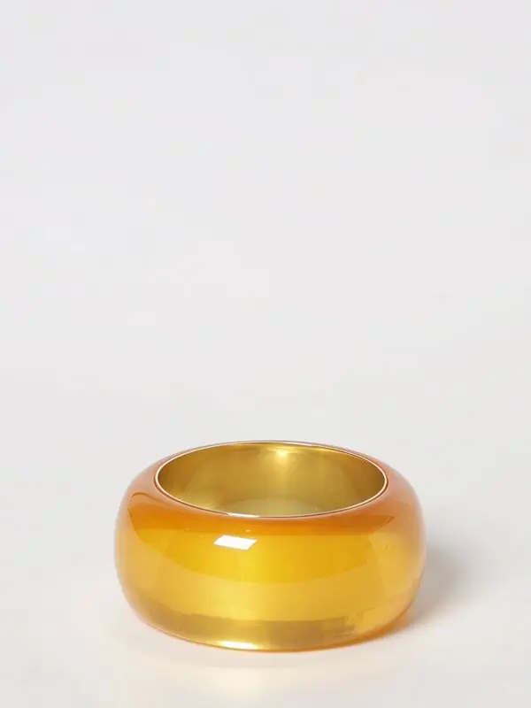 THE FRANKIE SHOP Brass And Resin Bangle Bracelet - Brown