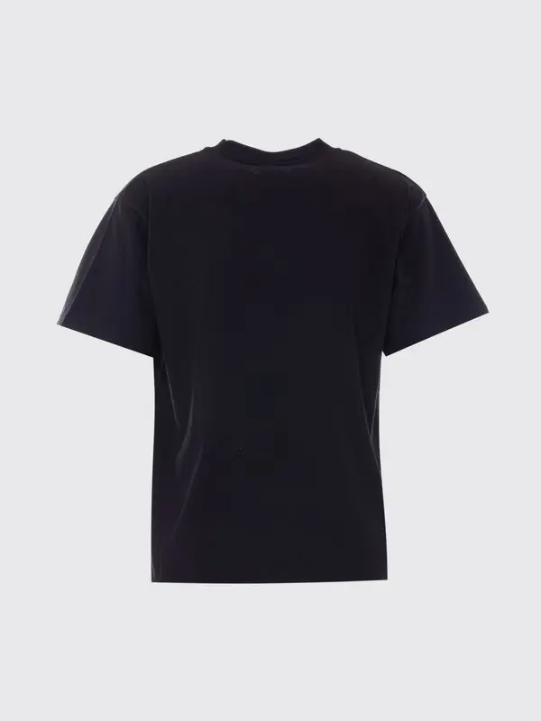 MAGLIANO Relaxed Fit Cotton Crew-neck T-shirt With Contrasting Logo - Black