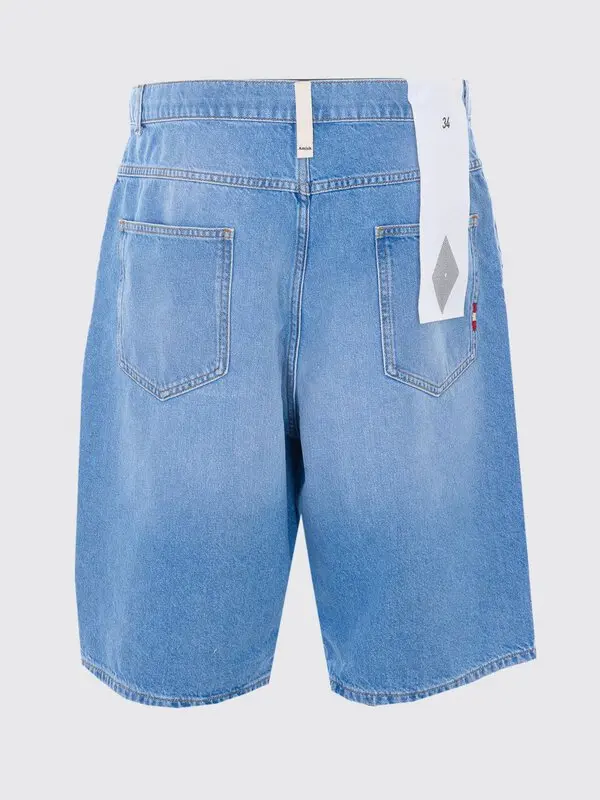 AMISH SUPPLIES Five-pocket Knee-length Denim Bermuda Shorts