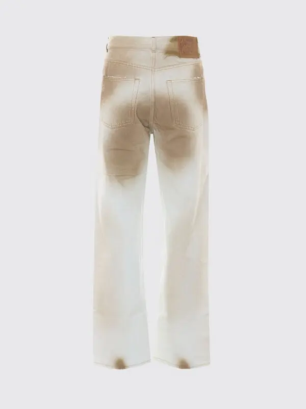 MAGLIANO Flattone Mid-rise Straight Fit Jeans In Worn-effect Denim - Beige
