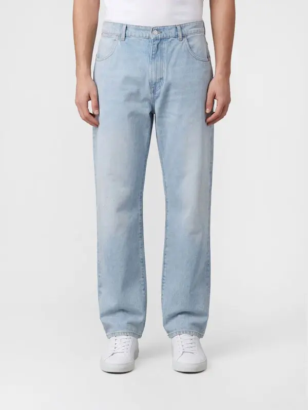 AMISH SUPPLIES James Straight Cotton Denim Jeans - Blue 1