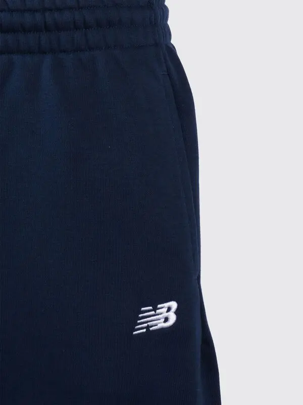 NEW BALANCE Slim Fit Cotton Jogging Trousers With Drawstring Waist