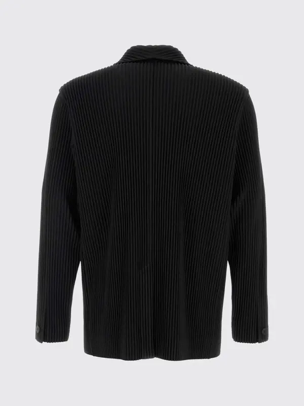 Issey Miyake Homme Plissé Short Single-breasted Pleated Crêpe Blazer