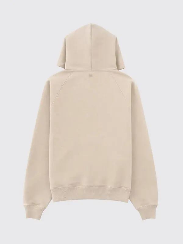 AMI Paris Cotton Hoodie With Kangaroo Pocket And Dropped Shoulders