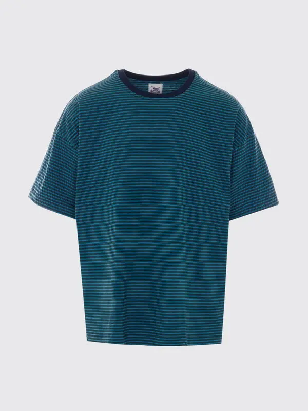 Howlin' Striped Relaxed Fit T-shirt In Cotton With Crew Neck
