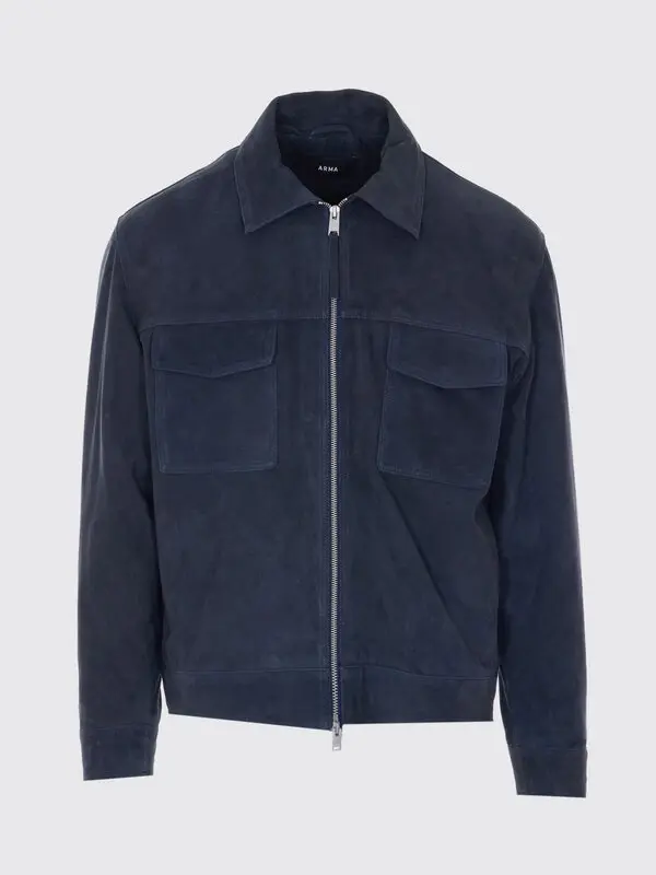 ARMA Suede Goat Leather Shirt Jacket