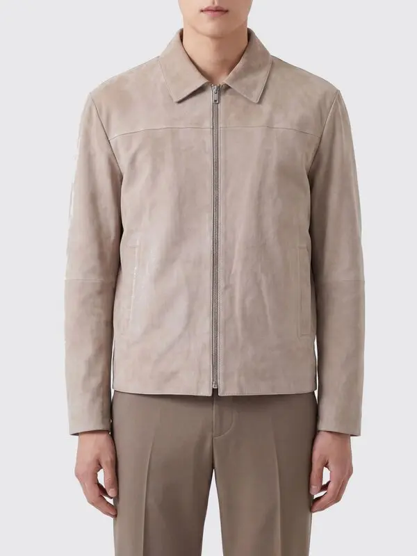 ARMA Suede Goat Leather Shirt Jacket With Welt Pockets