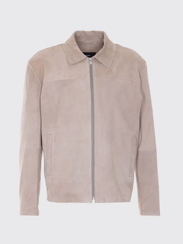 ARMA Suede Goat Leather Shirt Jacket With Welt Pockets