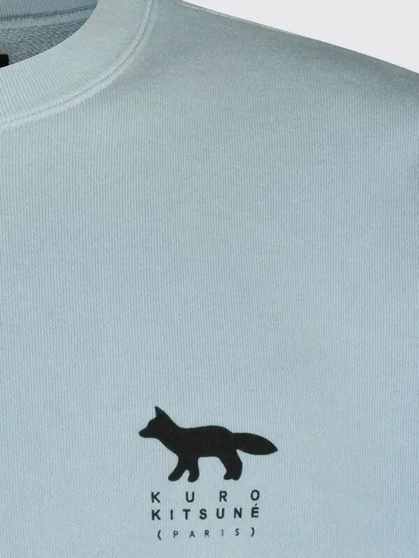 Maison Kitsuné Crewneck Cotton Sweatshirt With Contrast Logo