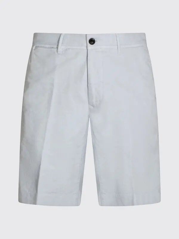 Incotex Stretch Cotton Chino Shorts With Slash Pockets And Mid-rise Waist