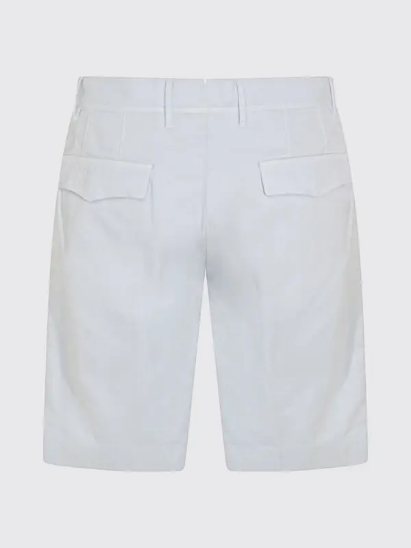 Incotex Stretch Cotton Chino Shorts With Slash Pockets And Mid-rise Waist