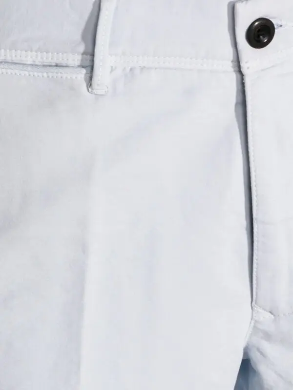 Incotex Stretch Cotton Chino Shorts With Slash Pockets And Mid-rise Waist