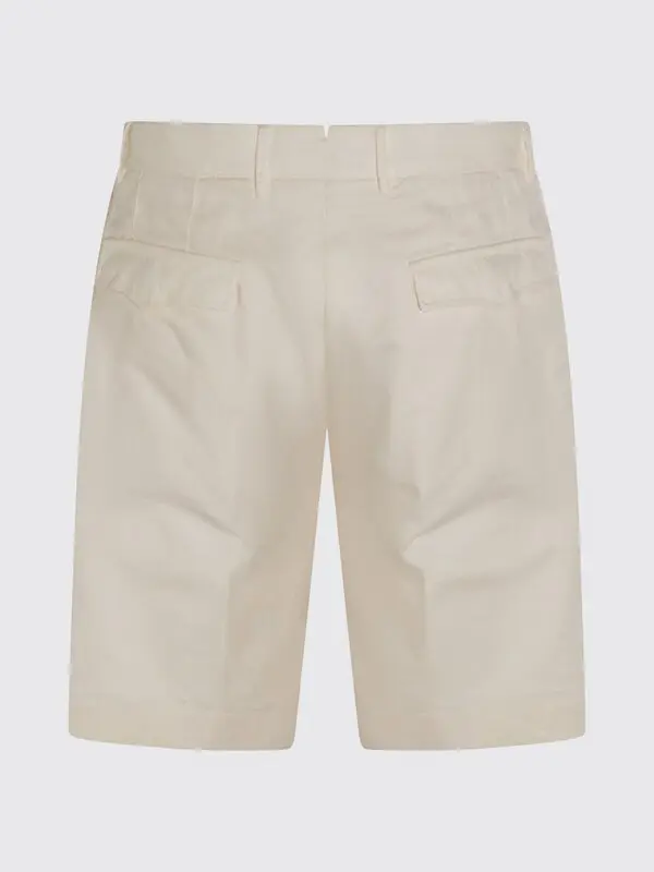 Incotex Stretch Cotton Chino Shorts With Slash Pockets And Mid-rise Waist