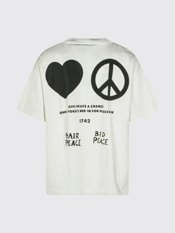 SAINT MXXXXXX Slogan And Graphic Print Cotton T-shirt With Crew Neck