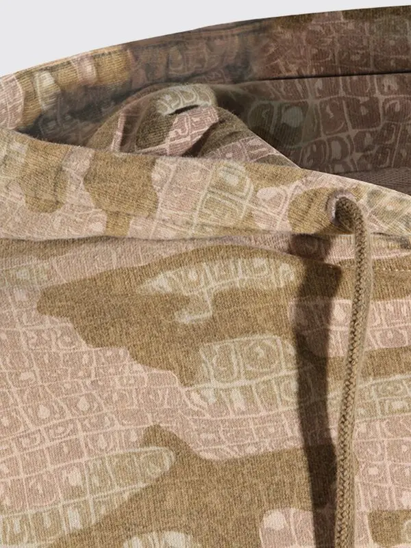 DAILY PAPER Camouflage Cotton Zip-up Hoodie With Dropped Shoulders