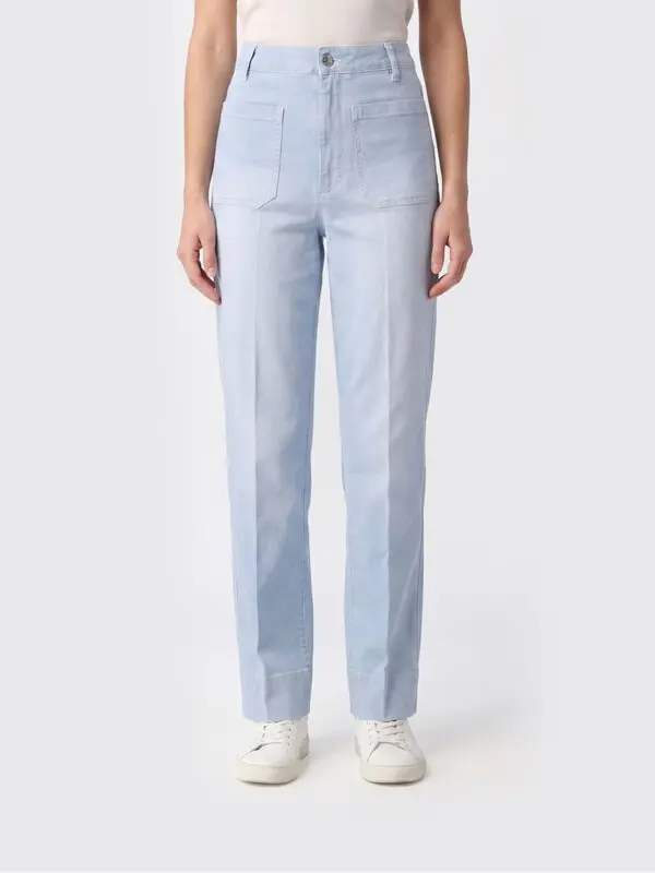 Victoria Beckham Straight Cotton Denim Jeans