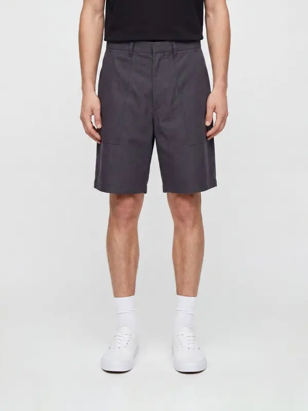 LARDINI Tailored Linen Blend Shorts