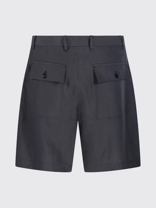 LARDINI Tailored Linen Blend Shorts