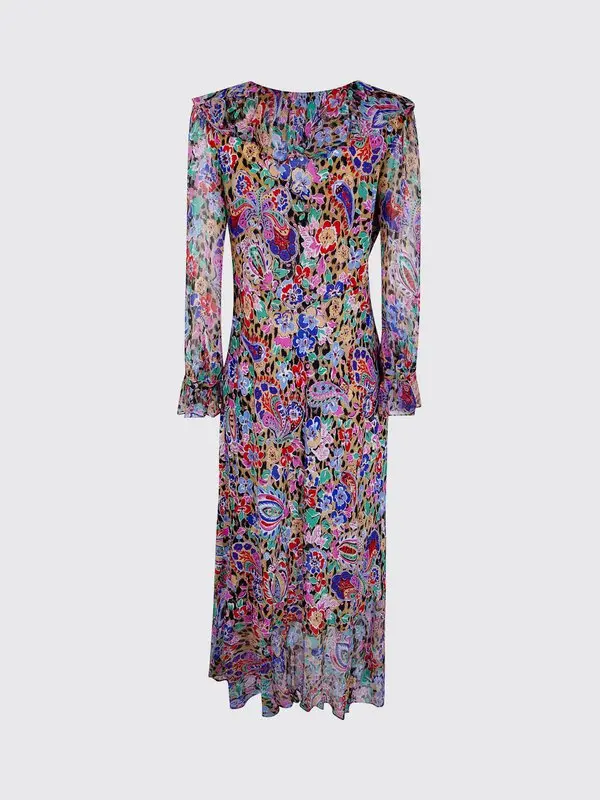 Rixo Paisley Print Maxi Dress