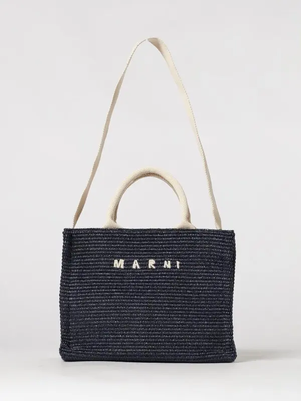 Marni Woven Tote Bag - Blue