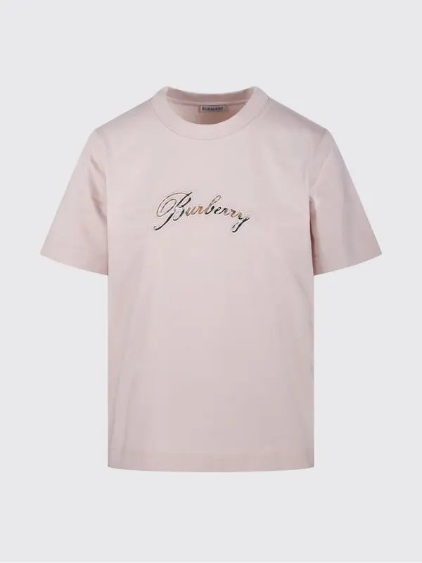Burberry Cotton Crew Neck T-shirt With Logo