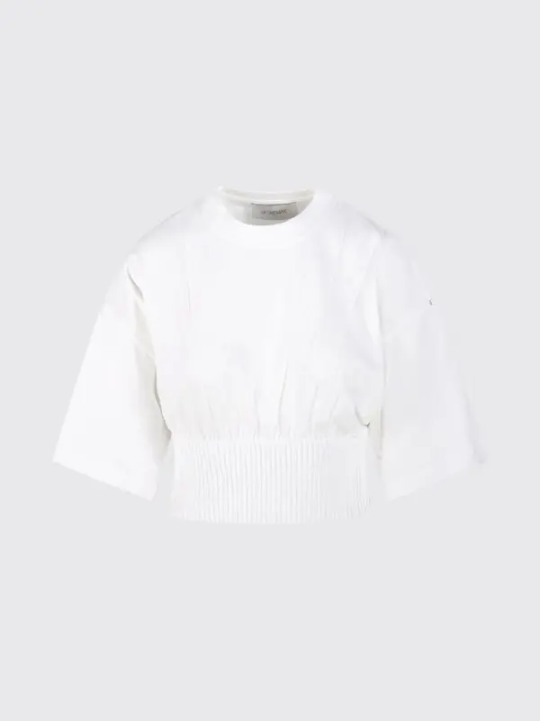 Sportmax Cropped T-shirt With Ribbed Waistband