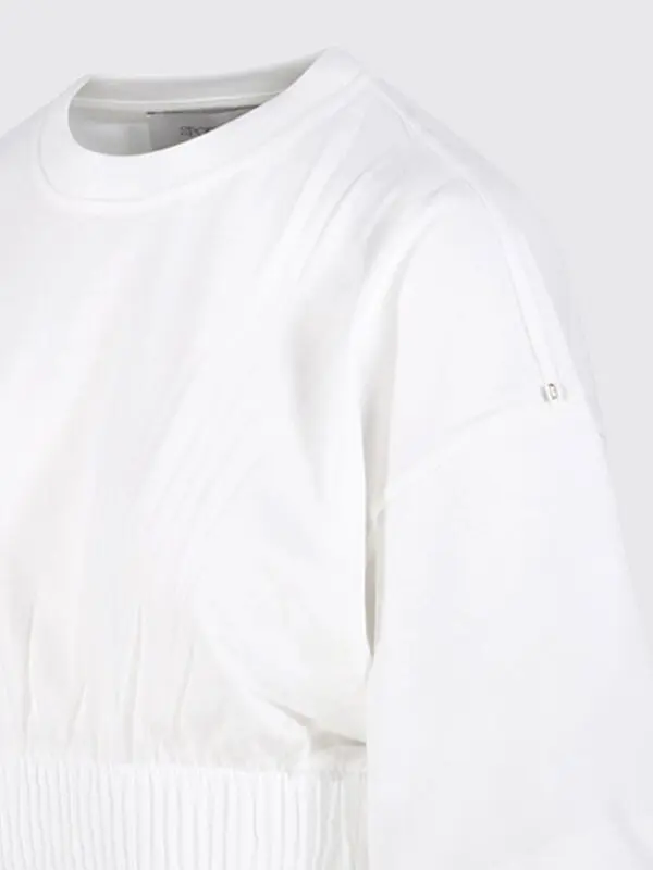 Sportmax Cropped T-shirt With Ribbed Waistband