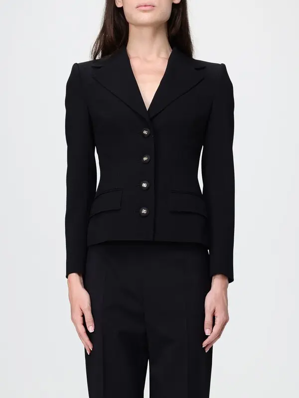 Dolce & Gabbana Short Slim Fit Virgin Wool Blazer