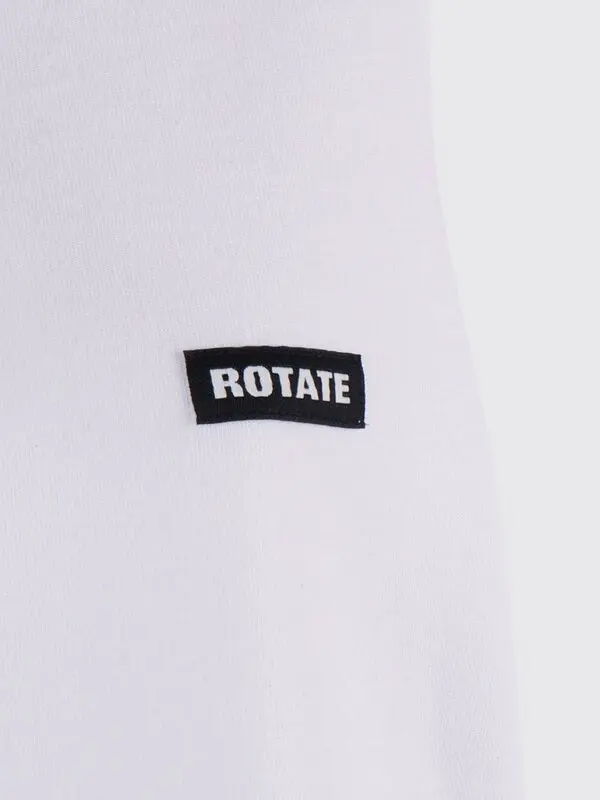ROTATE BY BIRGER CHRISTENSEN Organic Cotton Tank Top With Appliqué Logo