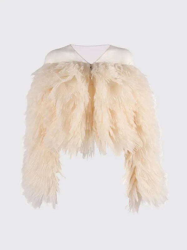 Elisabetta Franchi Tulle And Organza Jacket - White