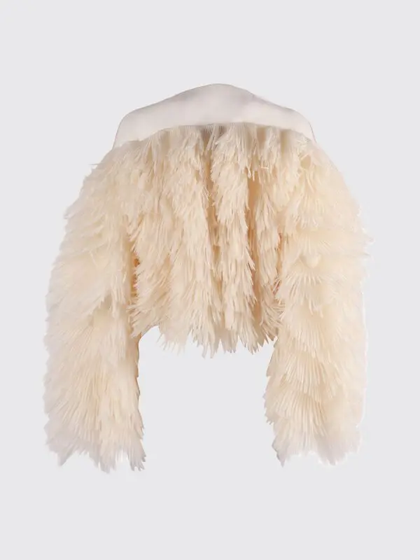 Elisabetta Franchi Tulle And Organza Jacket - White