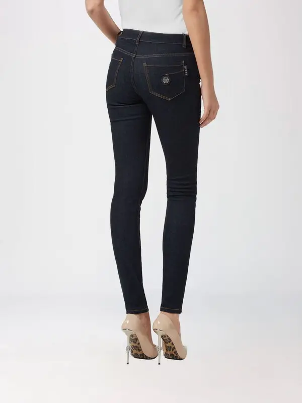 Philipp Plein Skinny Fit Stretch Jeans - Denim