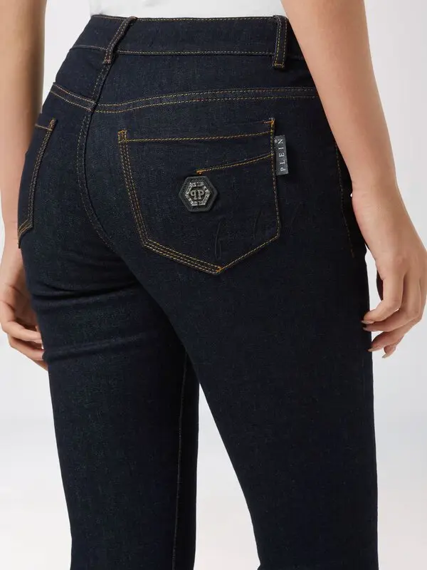 Philipp Plein Skinny Fit Stretch Jeans - Denim