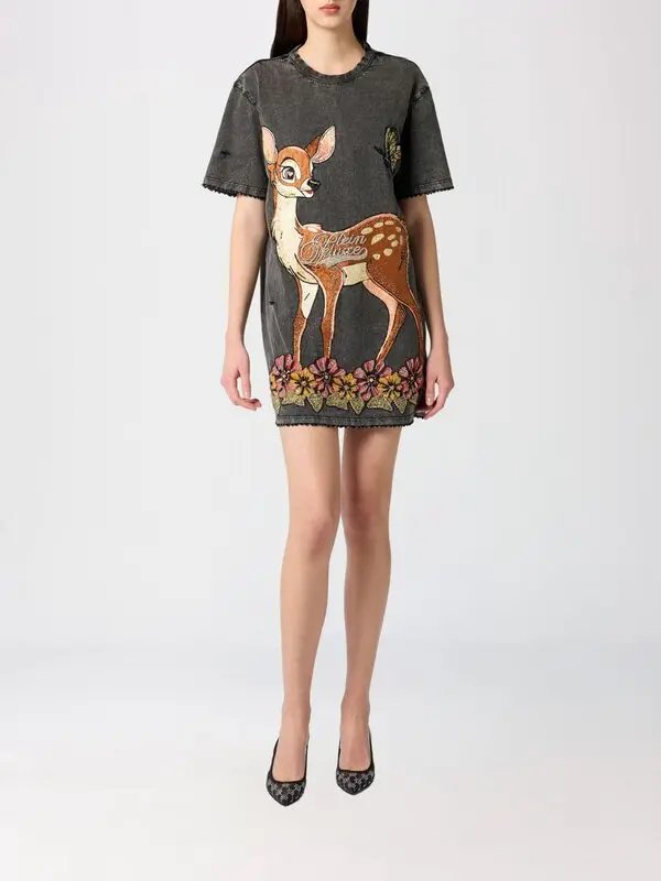 Philipp Plein Printed Cotton Crew Neck T-shirt