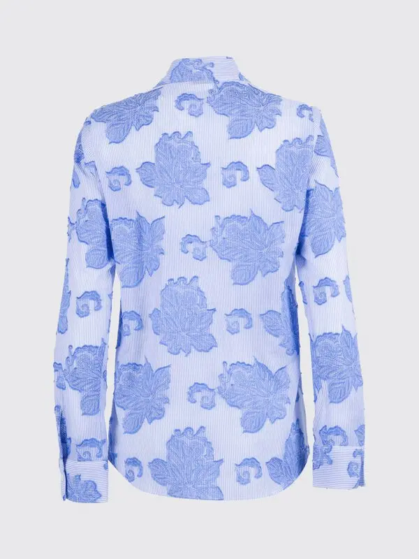 MAZZARELLI Striped Floral Shirt
