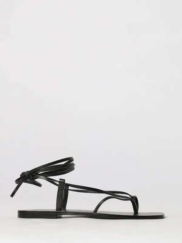 A.emery Nolan Heeled Thong Sandals With Tie Ankle Fastening