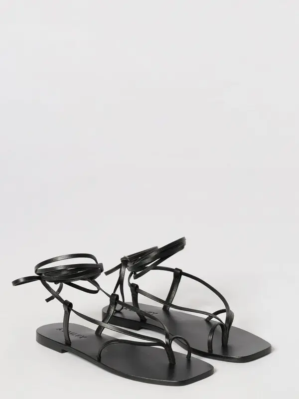 A.emery Nolan Heeled Thong Sandals With Tie Ankle Fastening