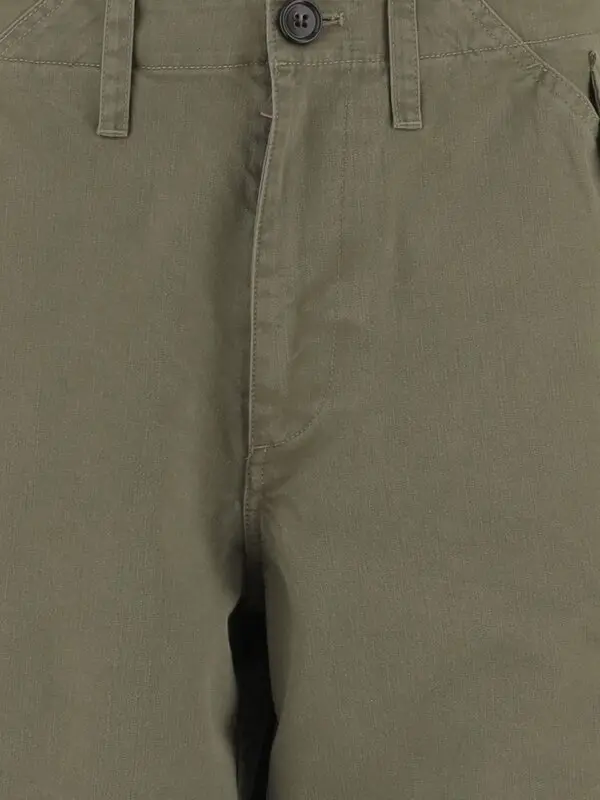 Burberry Cotton Cargo Trousers - Green