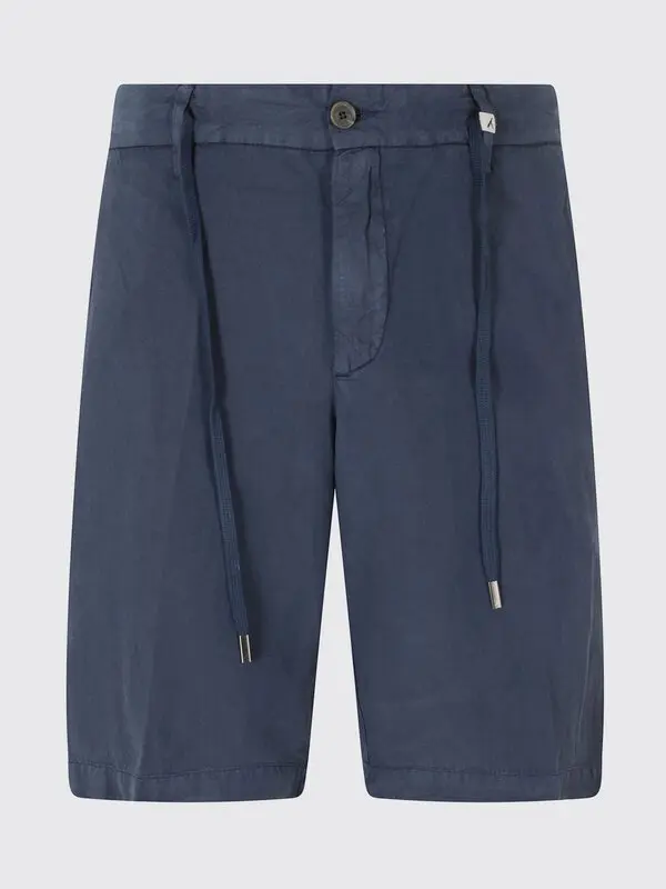 MYTHS Linen Drawstring Shorts - Blue 1