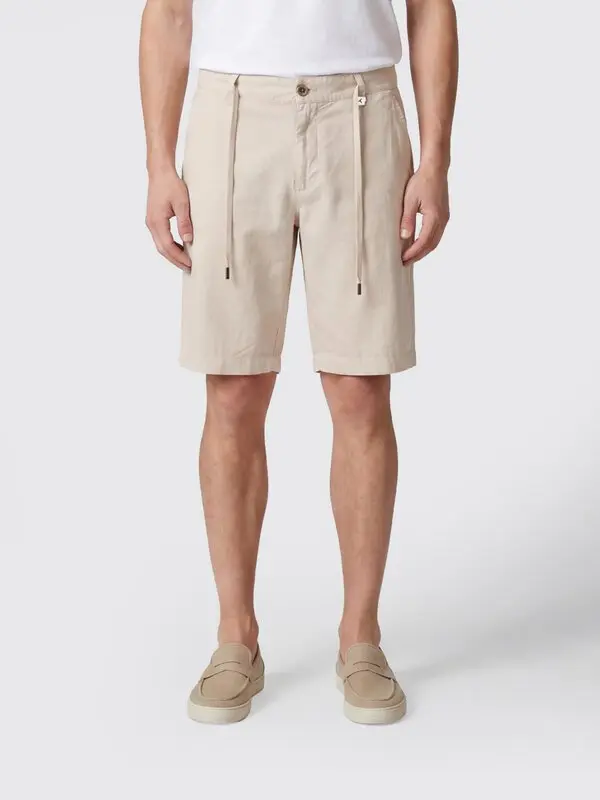 MYTHS Linen Drawstring Shorts - Sand
