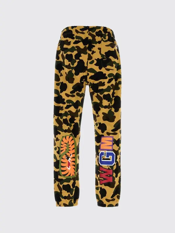 A BATHING APE Camouflage Shark Face Sweatpants