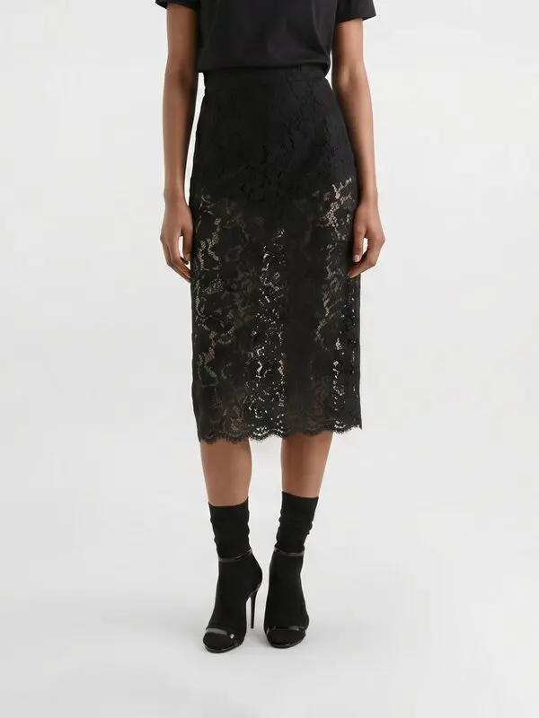 Dolce & Gabbana Lace Midi Skirt