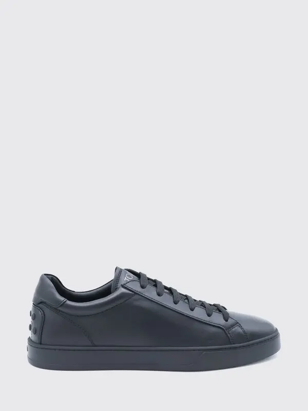 TOD'S Leather Lace-up Sneakers - Black