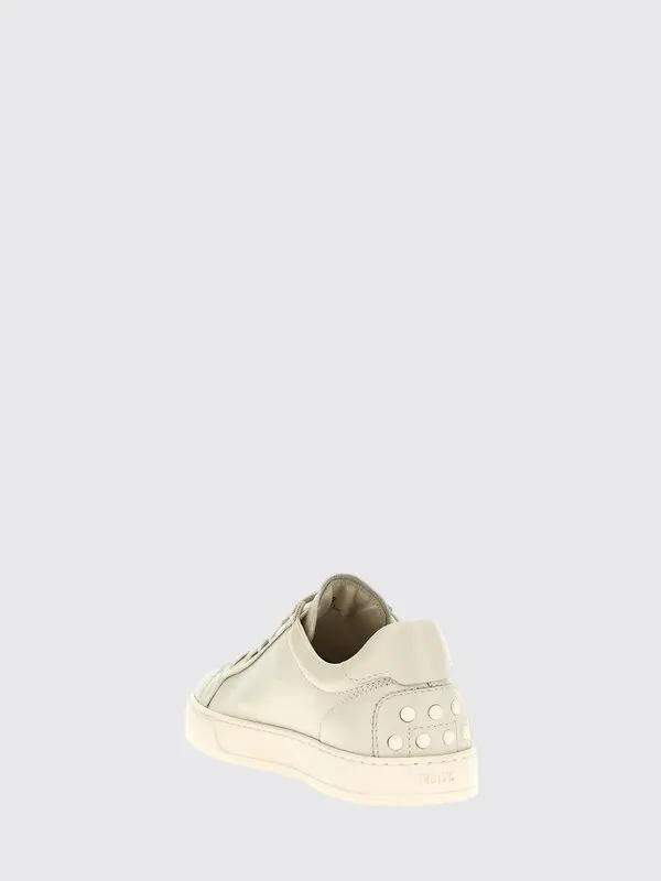 TOD'S Leather Lace-up Sneakers - White
